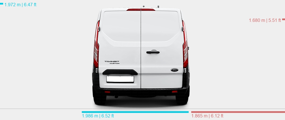 Dimensions: Ford Transit Custom 2012-2018 vs. Jaecoo 7 2023-present