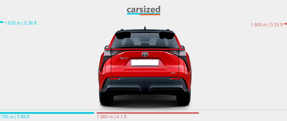 Dimensions: Opel Frontera 2024-present vs. Toyota bZ4X 2022-present
