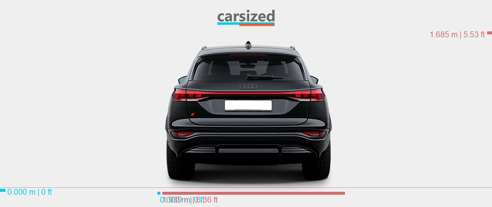 Dimensions: Volkswagen Golf 2012-2019 vs. Audi Q6 e-tron 2023-present