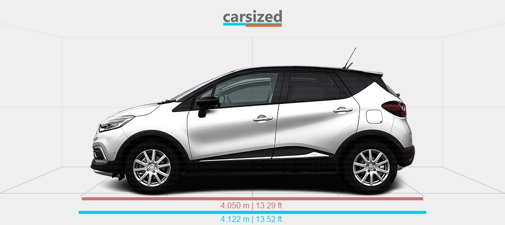 Dimensions: Renault Captur 2013-2019 vs. Renault Clio 2019-2023