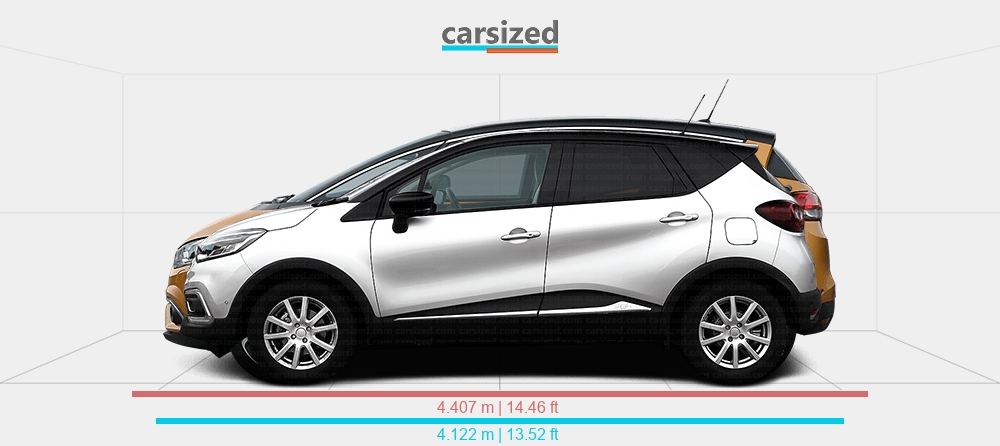 Dimensions: Renault Captur 2013-2019 vs. Renault Scénic 2016-2023