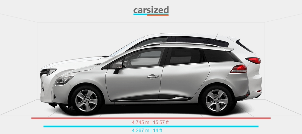 Dimensions: Renault Clio 2012-2016 vs. Mazda CX-60 2022-present