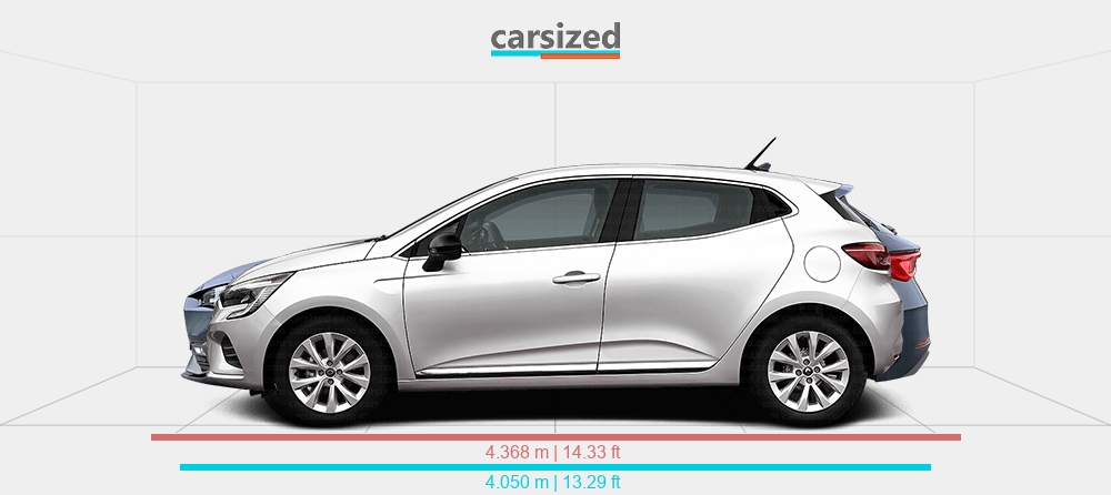 Dimensions: Renault Clio 2019-2023 vs. Seat León 2020-present
