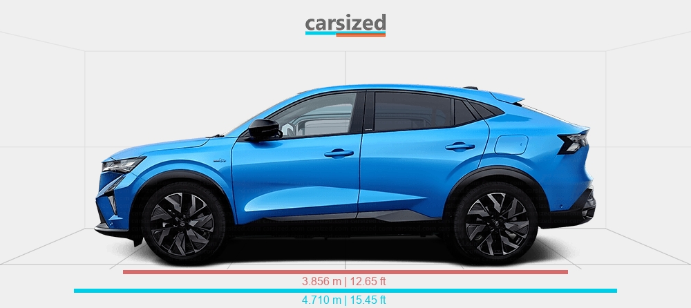 Dimensions: Renault Rafale 2024-present vs. FIAT 128 1969-1975