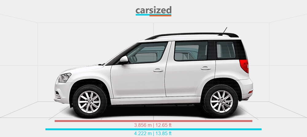 Dimensions: Skoda Yeti 2009-2017 vs. FIAT 128 1969-1975