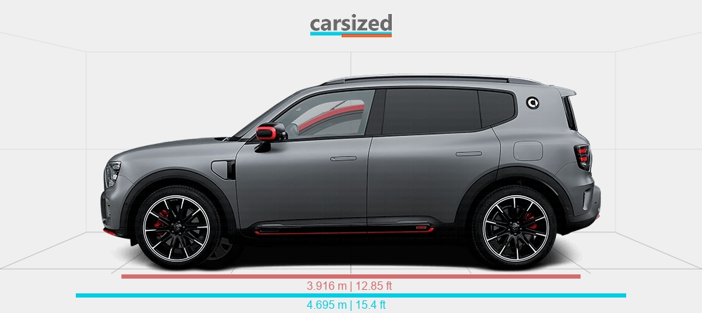 Dimensions: smart #5 2024-present vs. Ford Fiesta 2005-2008