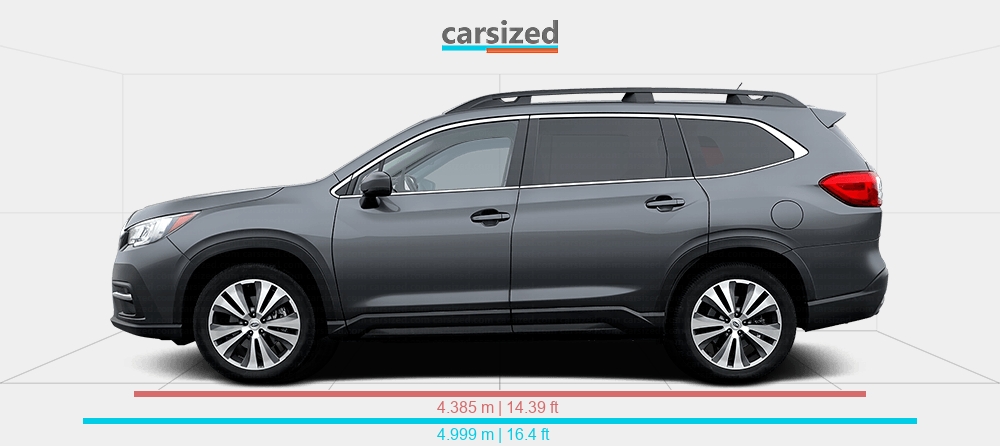 Dimensions: Subaru Ascent 2018-2021 vs. Opel Frontera 2024-present