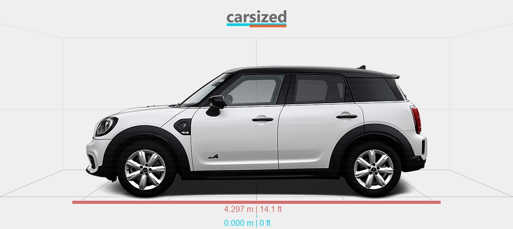 Dimensions: Suzuki Swift 2017-present vs. MINI Countryman 2020-2023