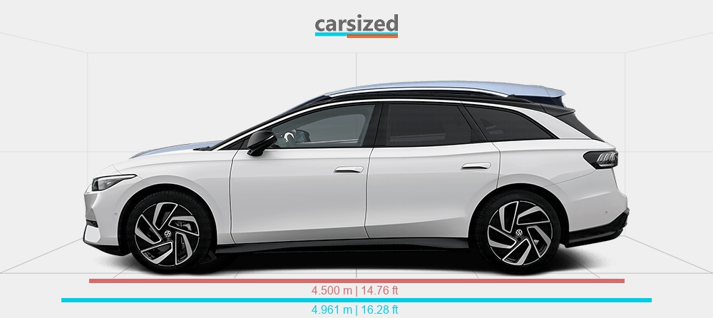 Dimensions: Volkswagen ID.7 2023-present vs. Citroën C5 Aircross 2017-2022