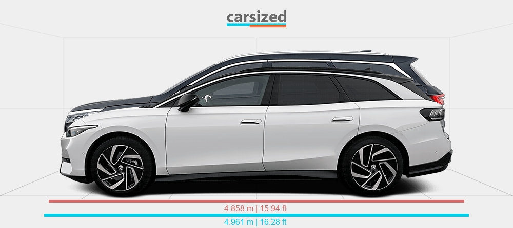 Dimensions: Volkswagen ID.7 2023-present vs. Jetour X90 Plus 2021-present