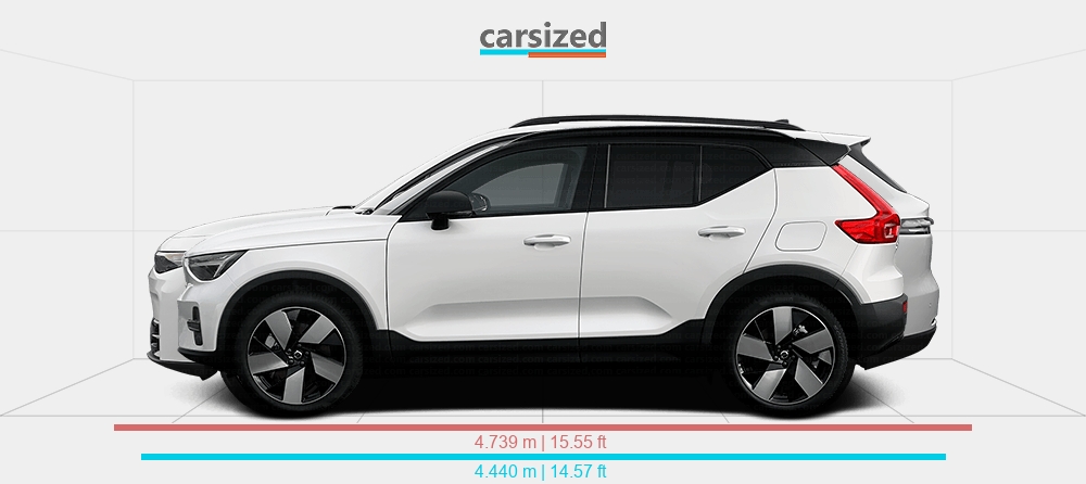Dimensions: Volvo XC40 2022-present vs. Leapmotor C10 2024-present