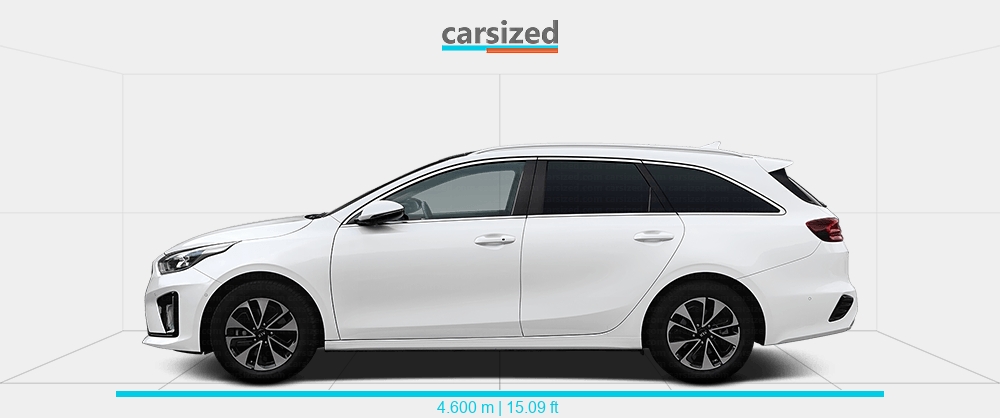 Kia Ceed 2018-present Dimensions Side View