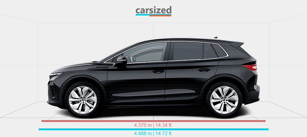 Dimensiones: Skoda Elroq 2025-presente vs. Opel Astra 2015-2022