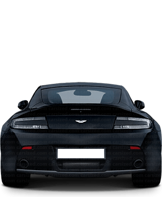 Aston Martin Vantage 2005-2018 Dimensions Rear View