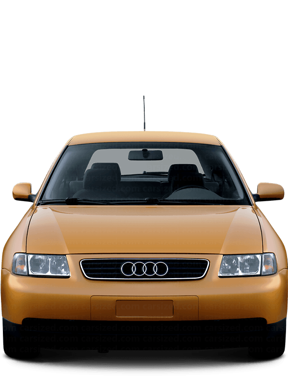 Audi A3 1996-2000 Dimensions Front View