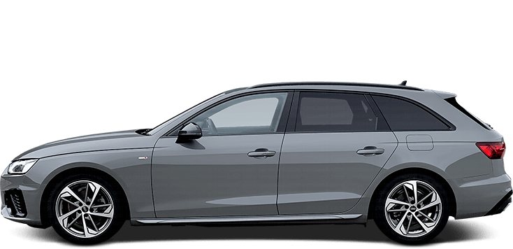 Audi A4 2019-2024 Dimensions Side View