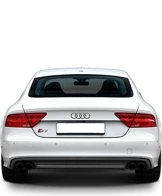 Audi A7 2010-2014 Dimensions Rear View