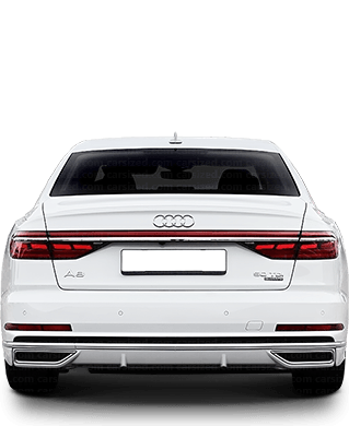 Audi A8 2017-2021 Dimensions Rear View