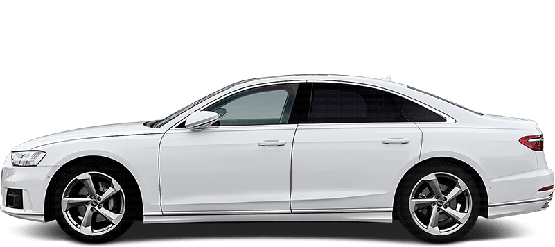 Audi A8 2017-2021 Dimensions Side View