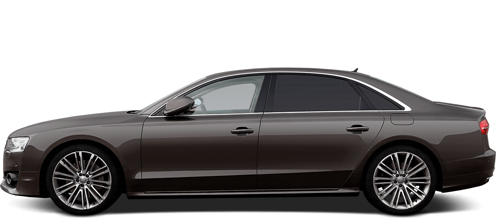 Abmessungen: Audi A8 2013-2017 vs. Audi A4 2015-2019