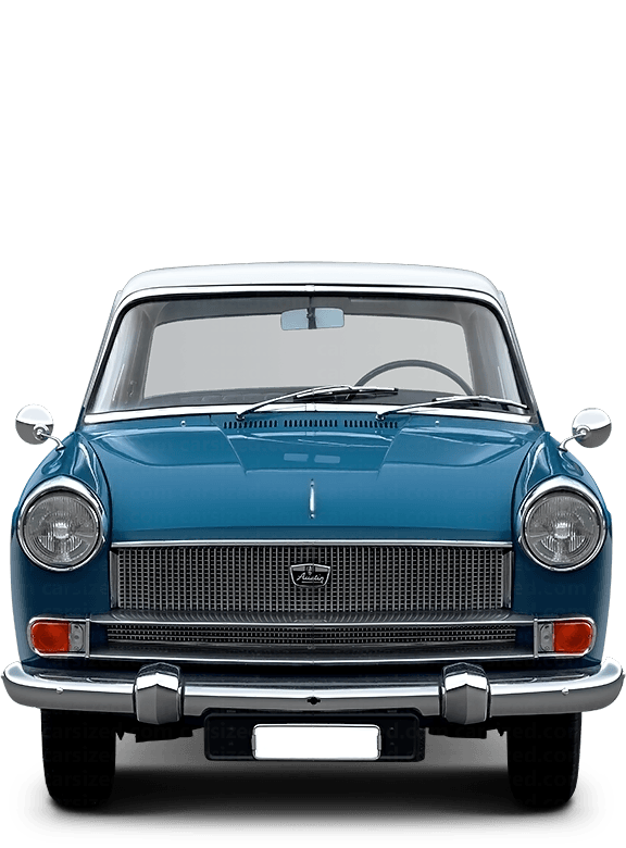 Austin Cambridge 1959-1961 Dimensions Front View