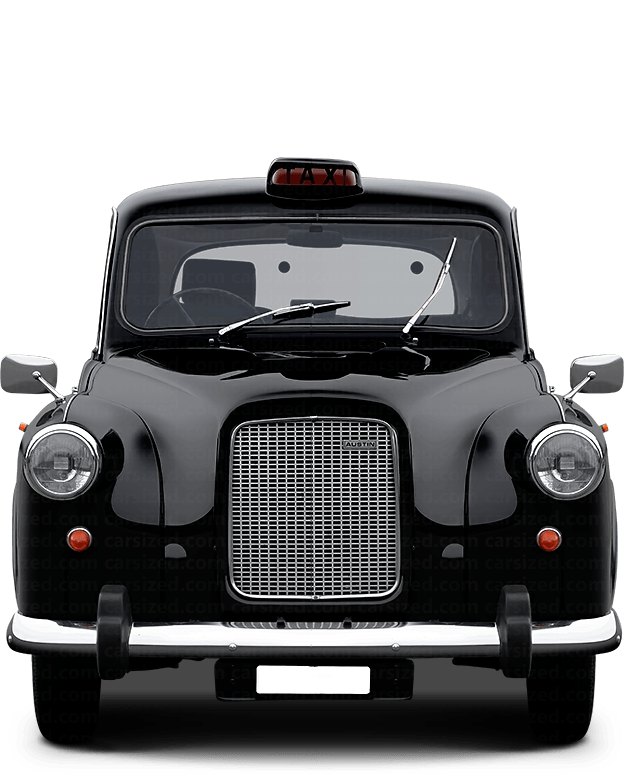 Austin FX4 1971-1984 Dimensions Front View