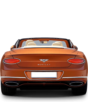 Bentley Continental GT 2018-present Dimensions Rear View