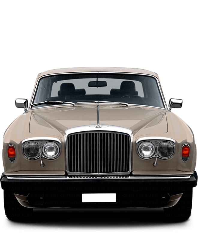 Dimensions: Bentley T 1977-1980 vs. Tesla Model Y 2025-present