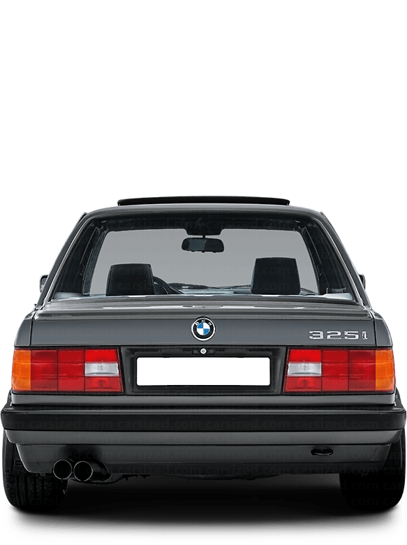 Dimensions: BMW 3-Series 1987-1994 vs. Audi 200 1988-1991