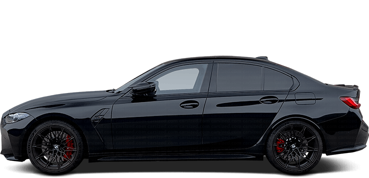 BMW 3-Series 2020-present Dimensions Side View