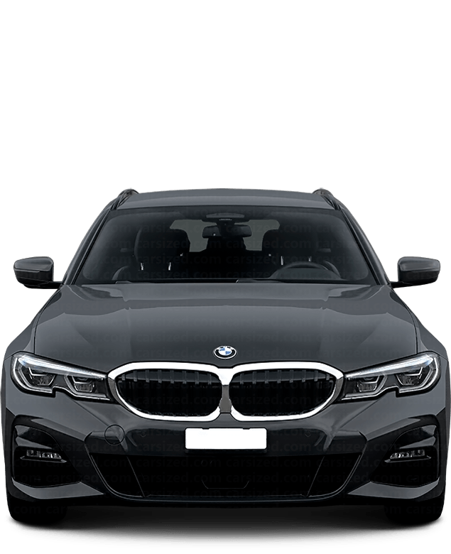 BMW 3 2019-2022 Dimensiones Vista frontal