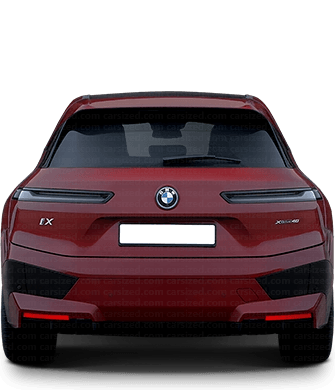 BMW iX 2021-present Dimensions Rear View