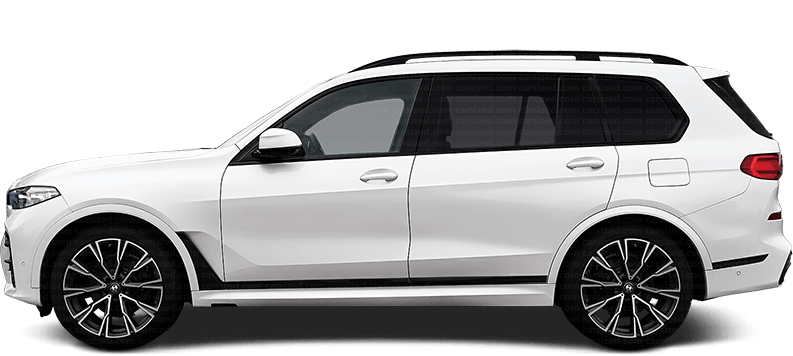 Dimensions: Land Rover Range Rover Velar 2017-présent vs. BMW X7 2018-2022