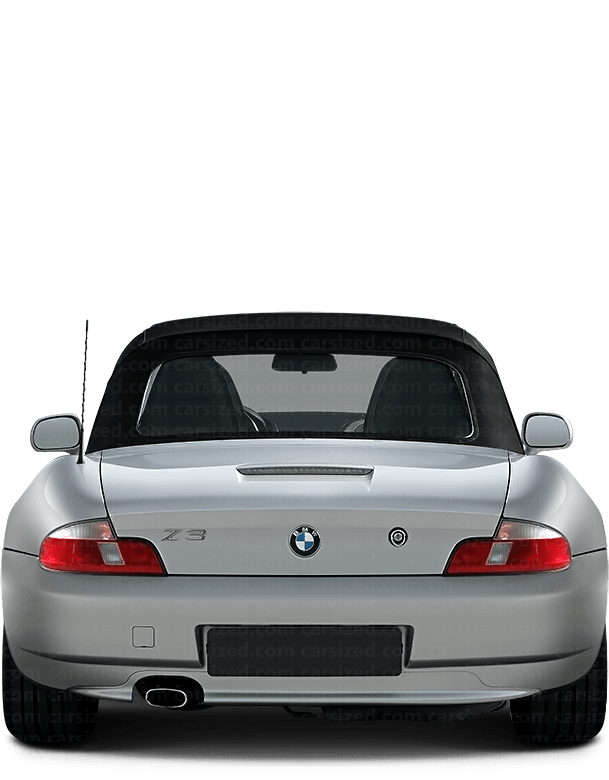 BMW Z3 1999-2002 Dimensions Rear View