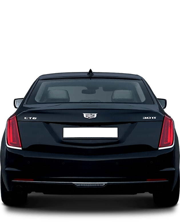 Cadillac CT6 2016-2020 Dimensions Rear View