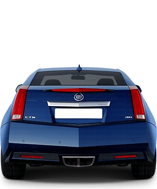 Cadillac CTS 2010-2014 Dimensions Rear View