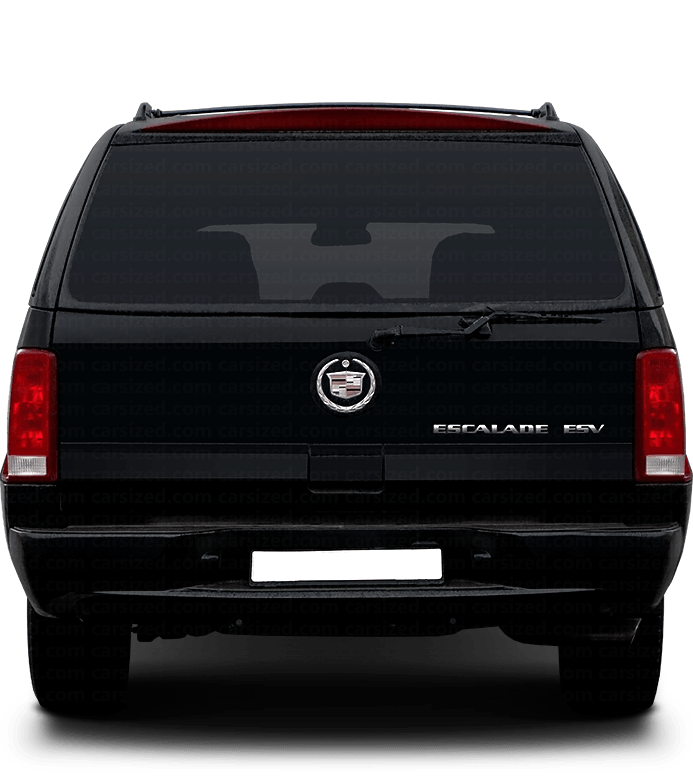 Cadillac Escalade 2003-2006 Dimensions Rear View