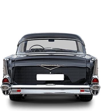Chevrolet Bel Air 1957-1957 Dimensions Rear View