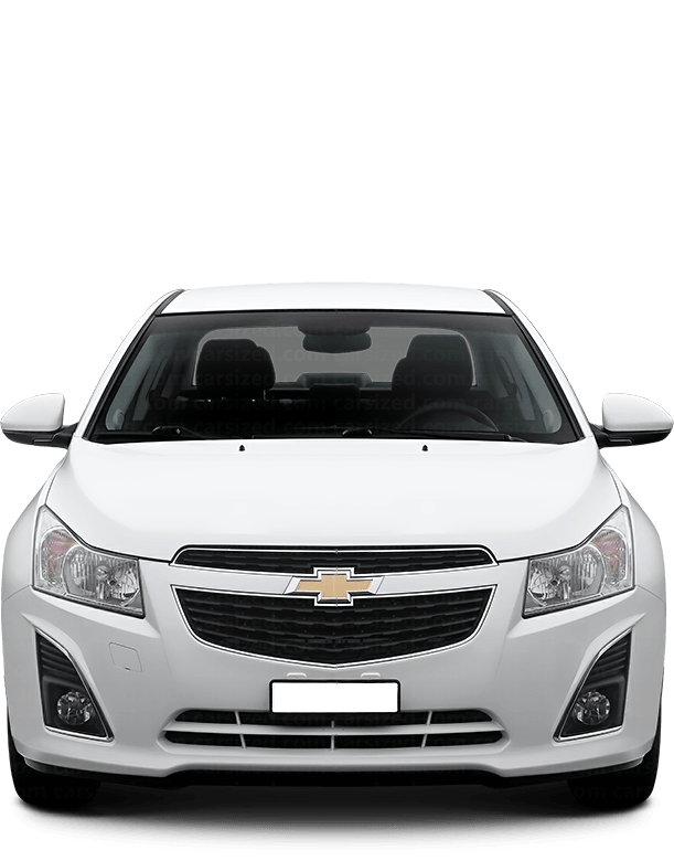 Chevrolet Cruze 2012-2014 Dimensions Front View