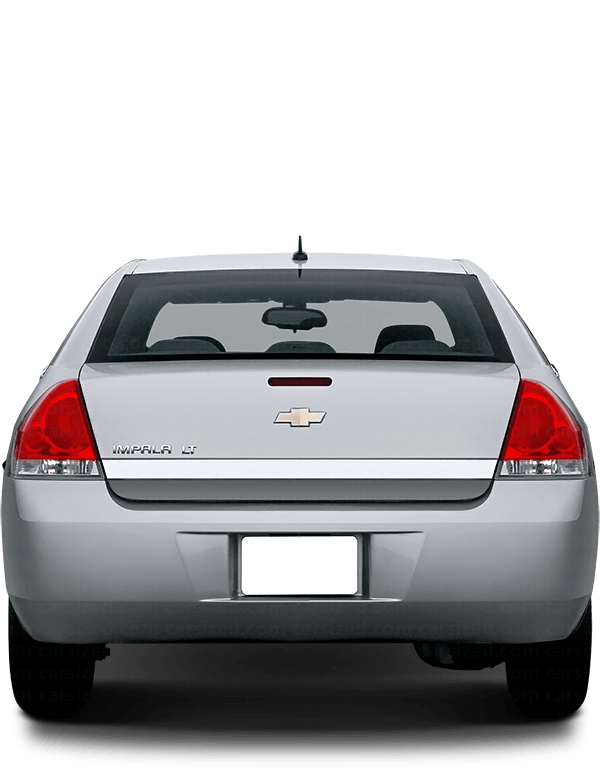 Dimensions: Chevrolet Impala 2005-2011 vs.