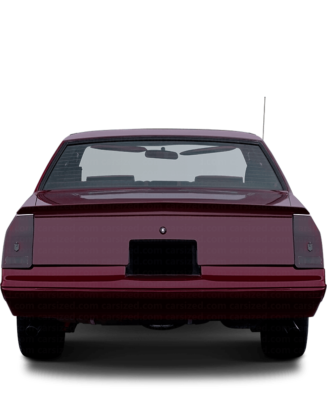 Dimensions: Chevrolet Monte Carlo 1983-1987 vs. Hongqi E-HS9 2020-present