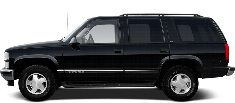 Dimensions: Marcos GT 1964-1972 vs. Chevrolet Tahoe 1995-2000