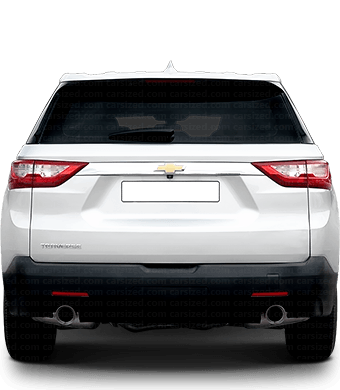 Chevrolet Traverse 2017-2021 Dimensiones Vista trasera
