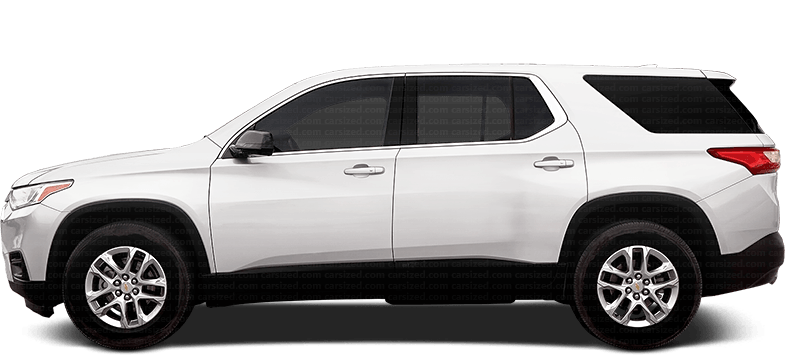 Dimensions: Chevrolet Traverse 2017-2021 vs. Honda Civic 2021-present