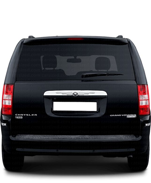 Chrysler Grand Voyager 2007-2016 Dimensions Rear View