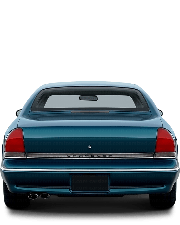 Chrysler LHS 1993-1997 Dimensions Rear View