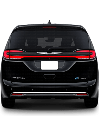 Chrysler Pacifica 2021-present Dimensions Rear View