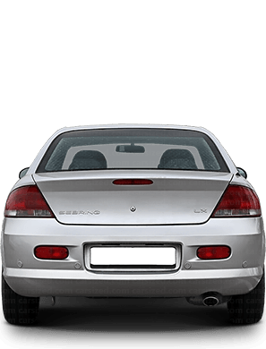Chrysler Sebring 2000-2003 Dimensions Rear View