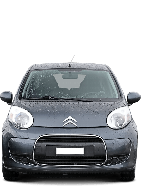 Citroën C1 2005-2014 Dimensiones Vista frontal