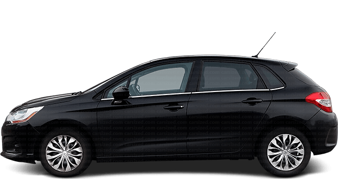 Dimensions: Citroën C4 2025-present vs. Citroën C4 2010-2018